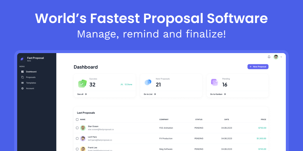 Proposal Software | Fast Proposal